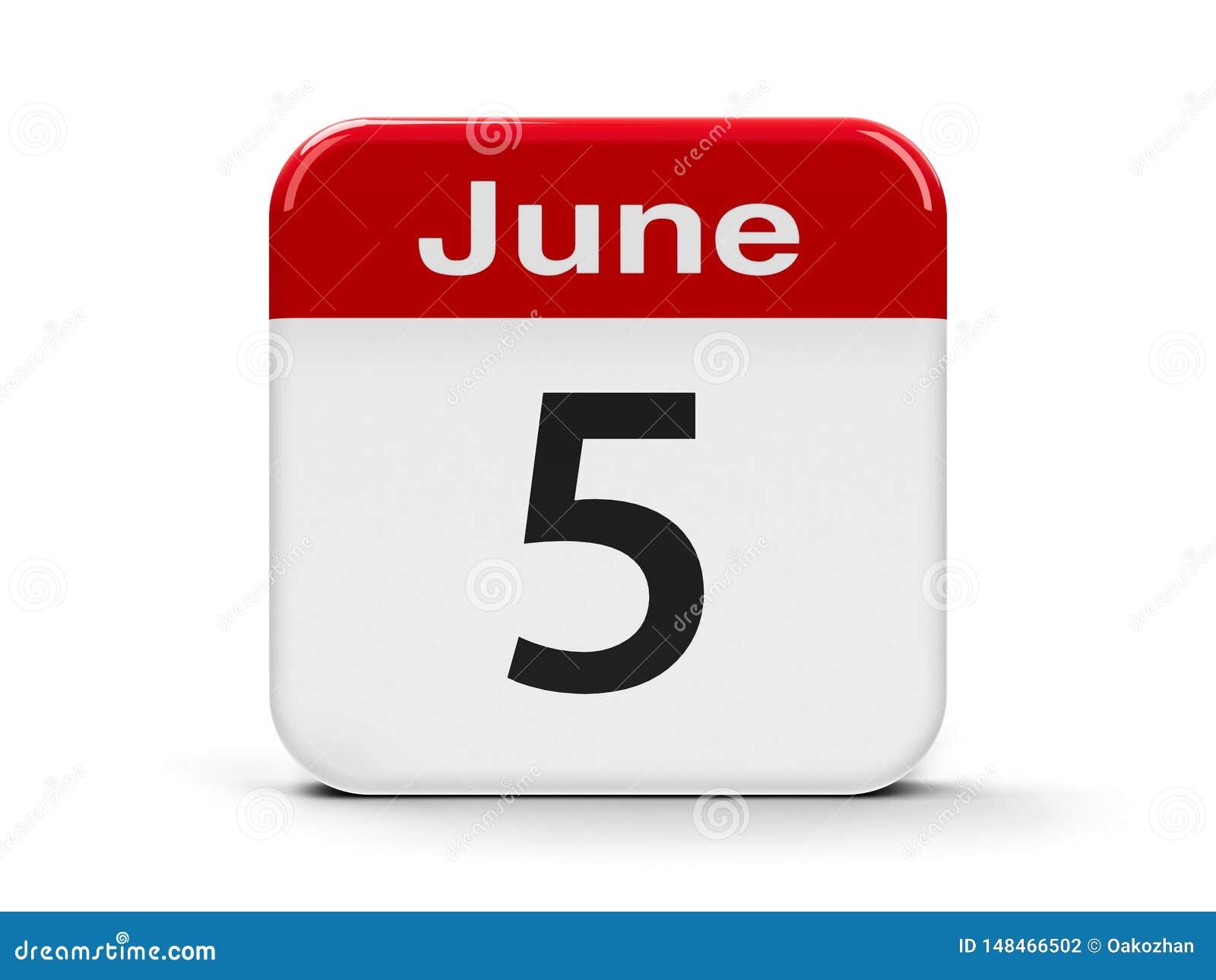 5th June Calendar stock illustration. Illustration of monday - 148466502
