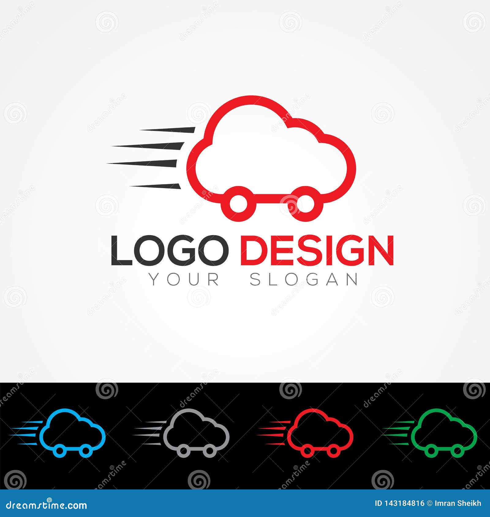 Claude Car Logo Design stock vector. Illustration of shape - 143184816