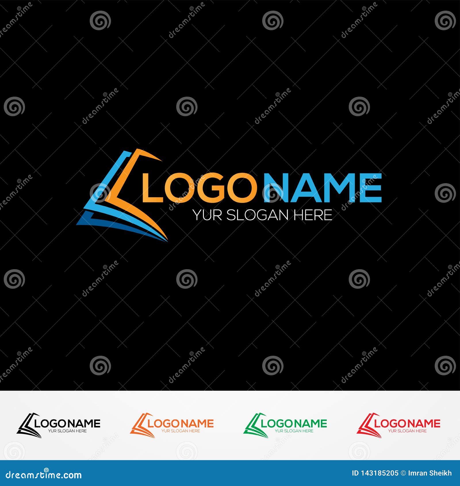 Book Company Logo Design stock vector. Illustration of sign - 143185205