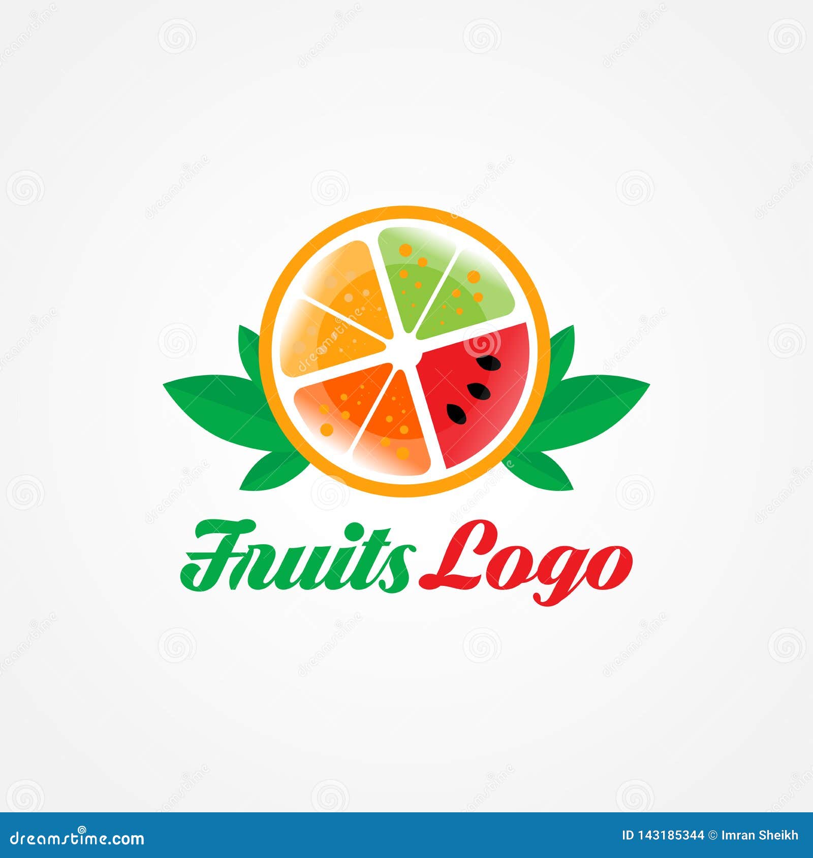 Fruit Company Logo Design Template Stock Vector - Illustration of ...