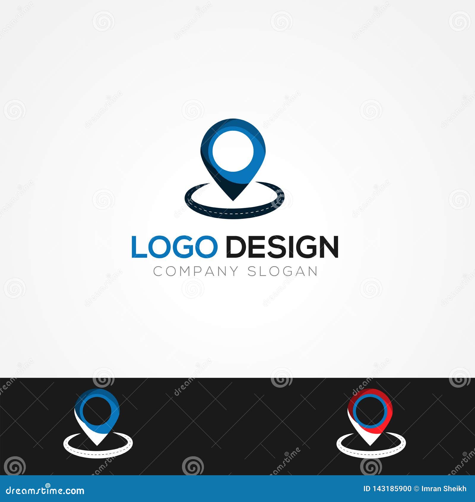 Map Pin Logo Design stock vector. Illustration of identity - 143185900