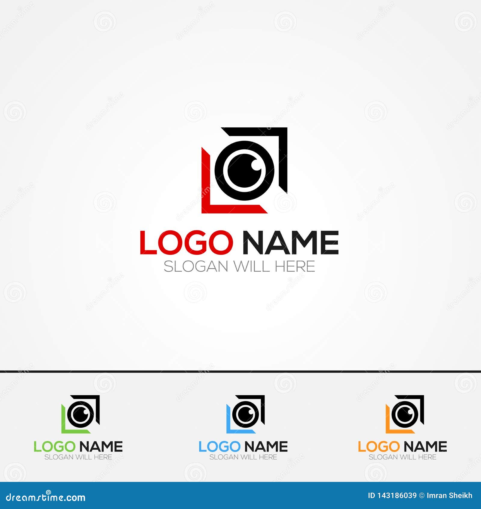 Camera Lance Logo Design stock vector. Illustration of vector - 143186039