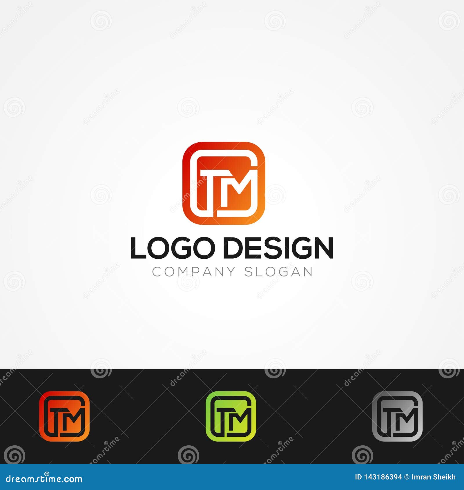 TM Letter Logo Design stock vector. Illustration of elegant - 143186394