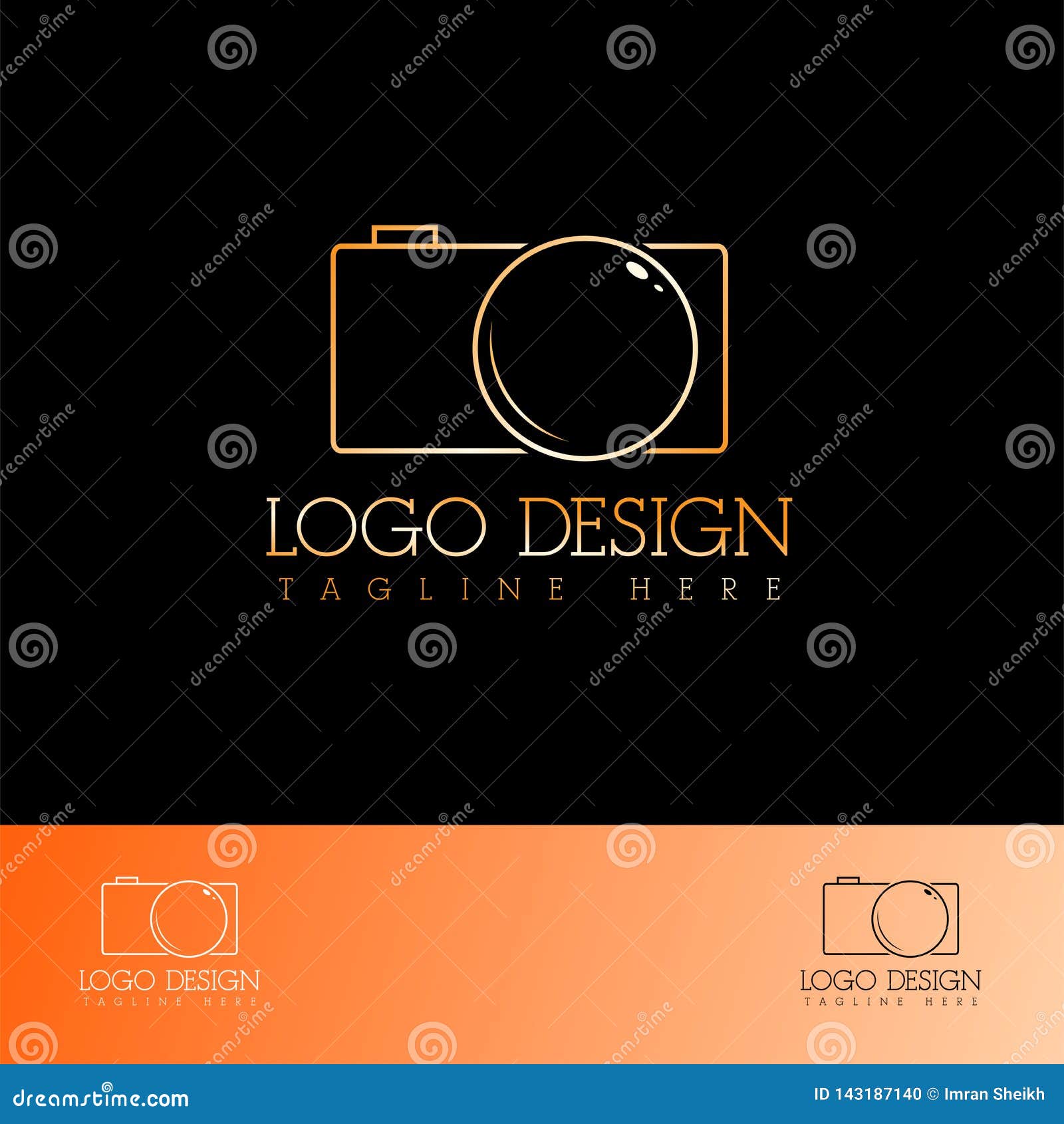 Camera Lance Logo Design stock vector. Illustration of modern - 143187140