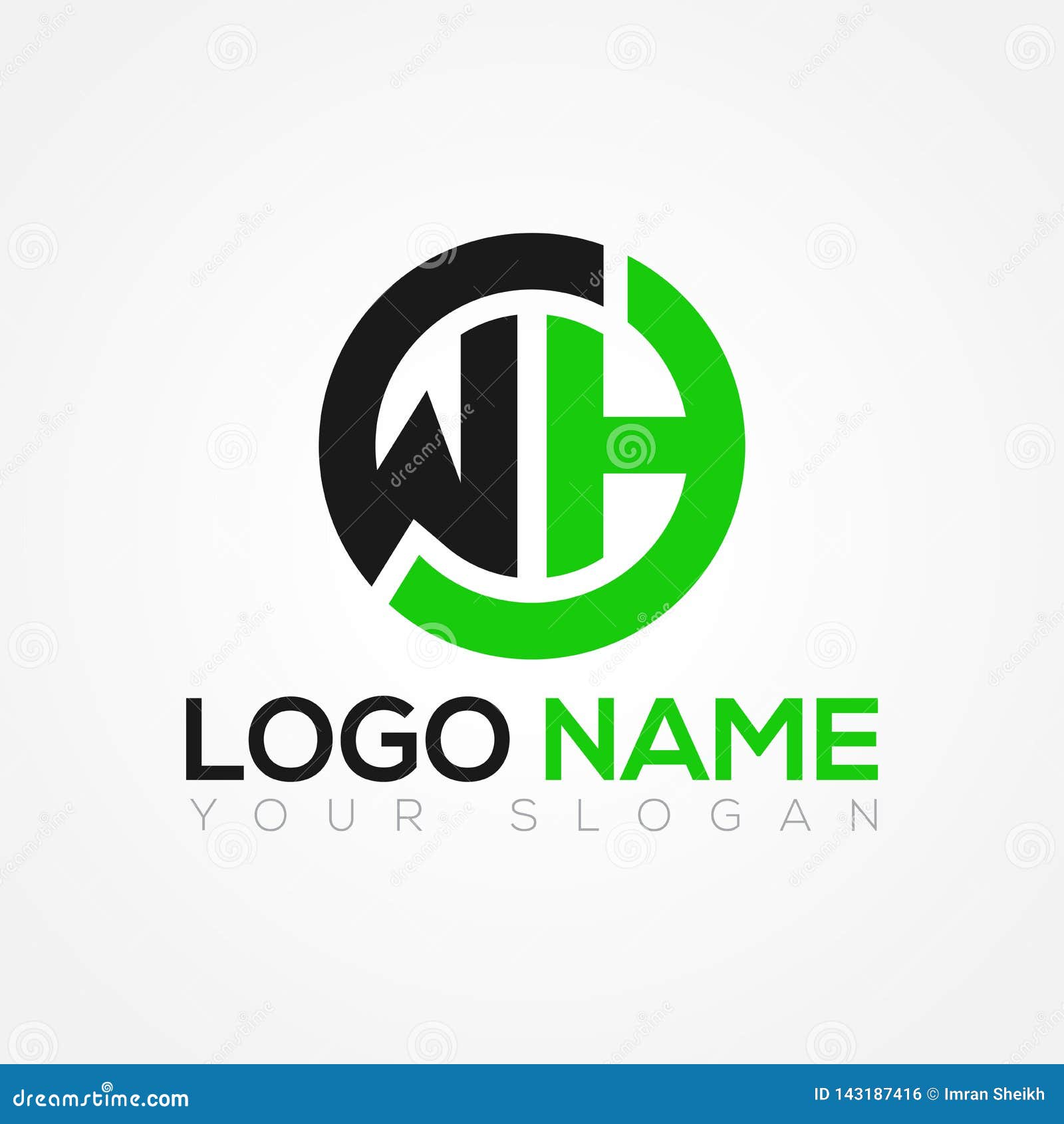 WH Letter Logo Design stock vector. Illustration of shape - 143187416