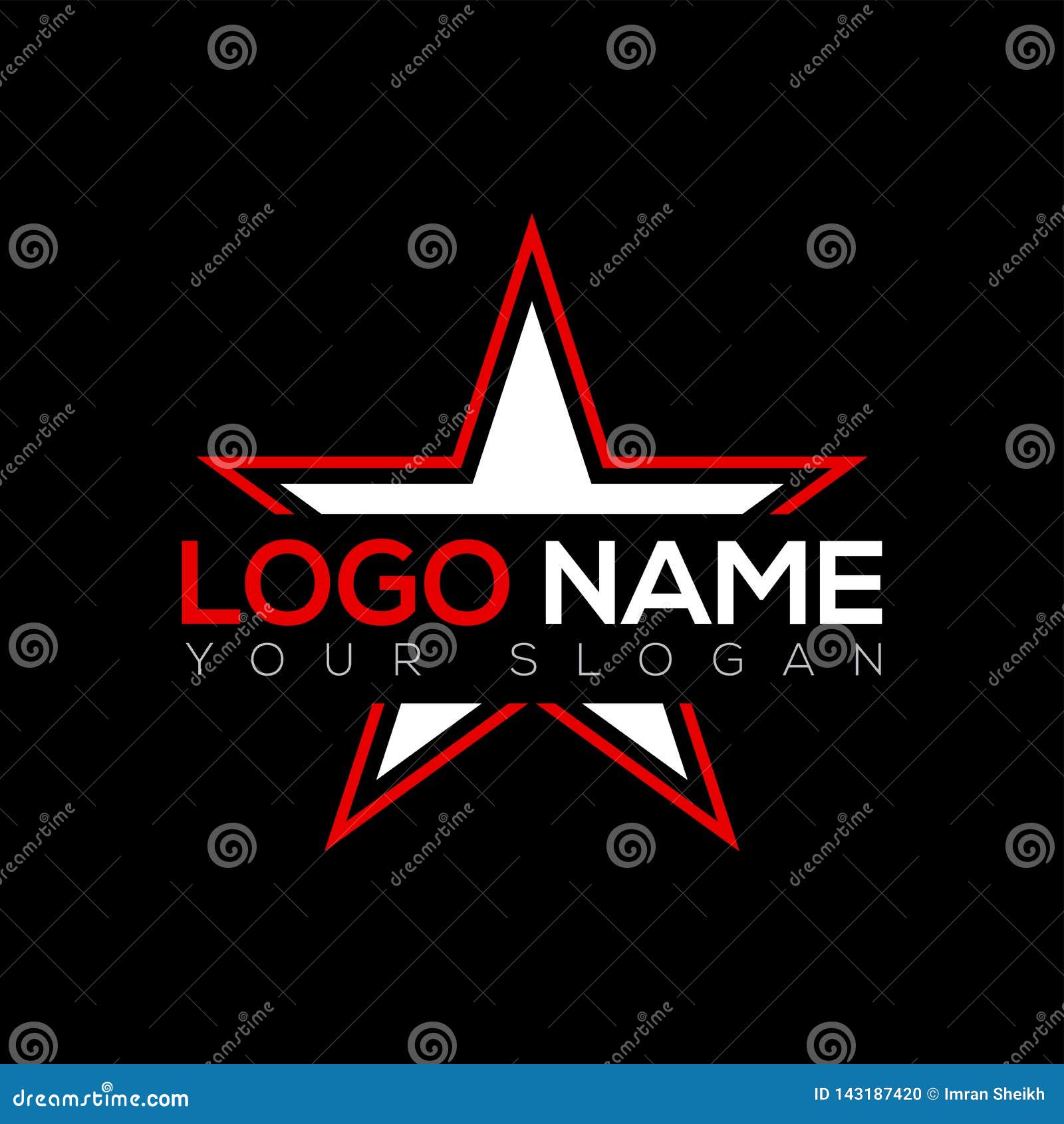 Start Logo Design stock vector. Illustration of logo - 143187420