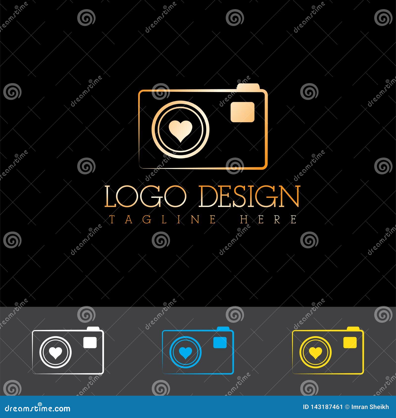 Camera Lance Logo Design stock vector. Illustration of market - 143187461