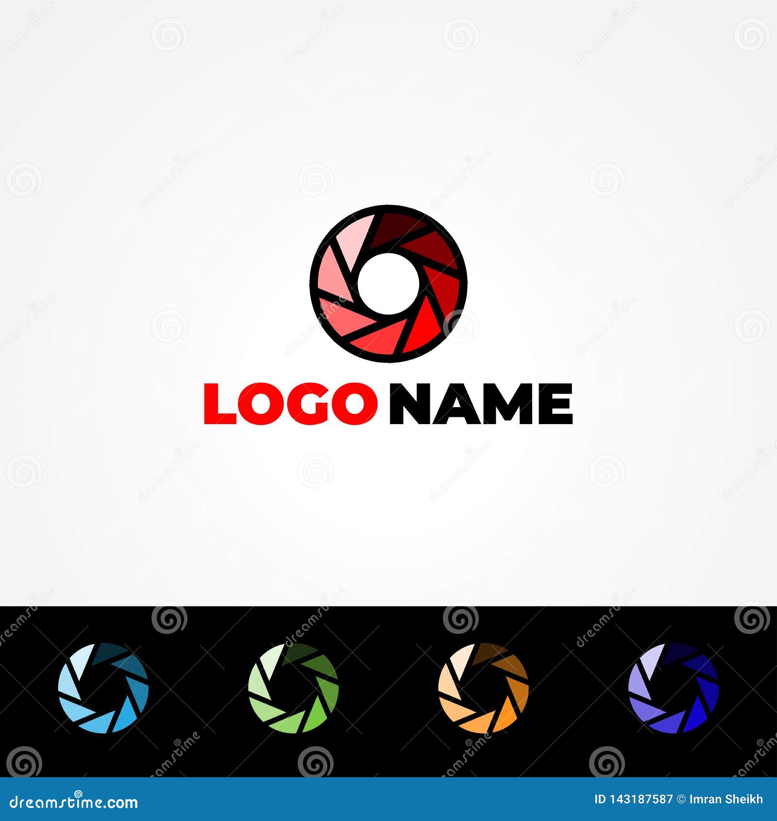 Camera Lance Logo Design stock vector. Illustration of company - 143187587