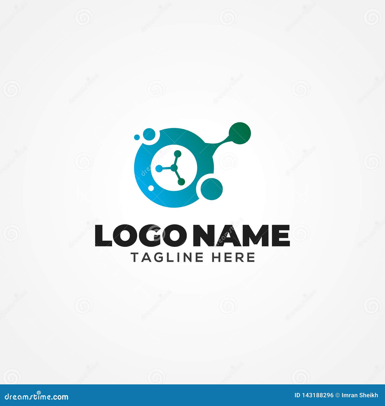 Technology Logo Circle Shape Stock Vector - Illustration of brand ...