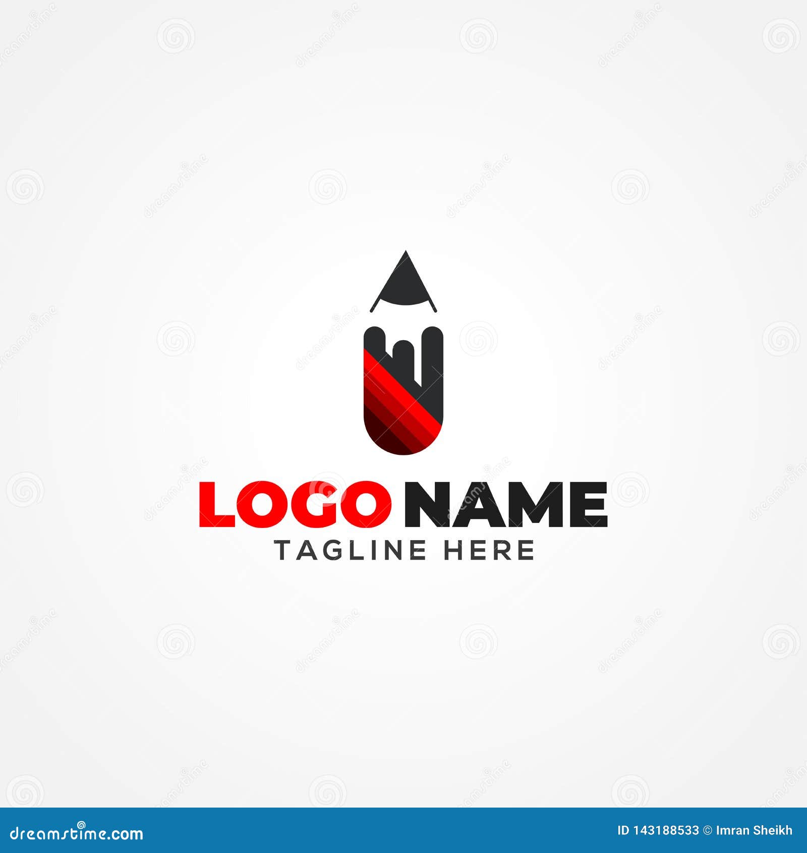 Pencil Logo Design stock vector. Illustration of icon - 143188533