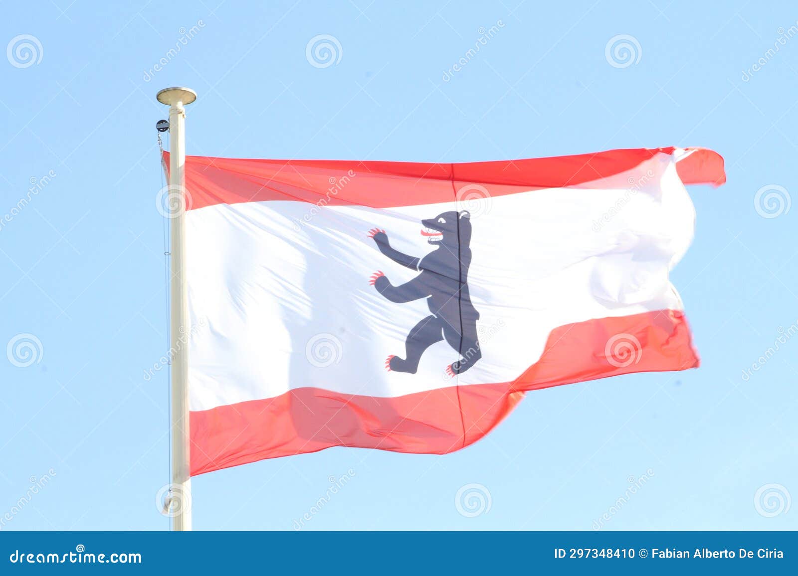 Flag of Berlin stock photo. Image of background, 17th - 297348410