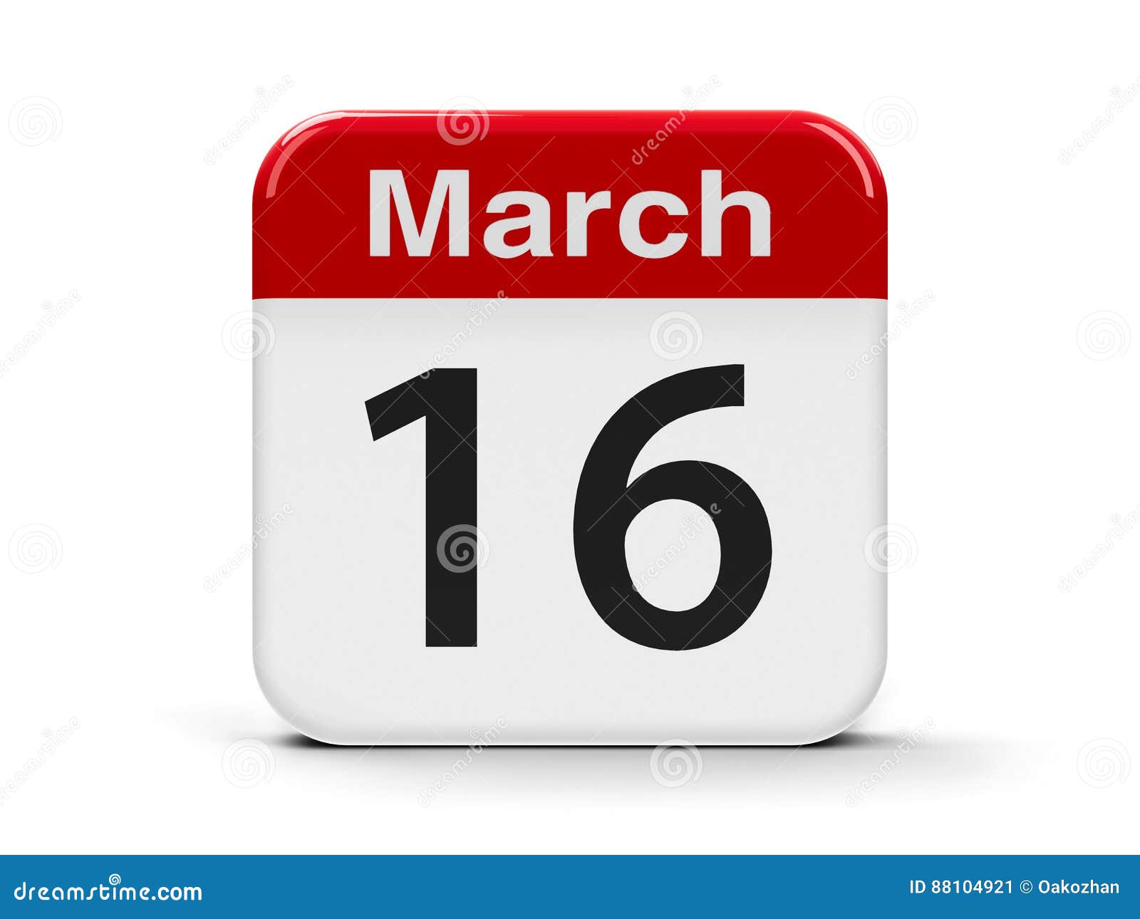 16th March stock illustration. Illustration of organiser - 88104921