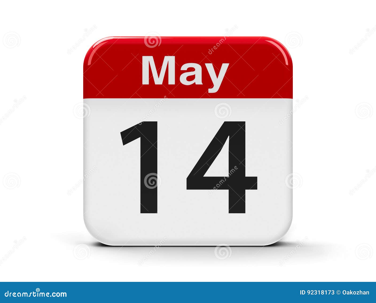 14th May stock illustration. Illustration of reminder - 92318173