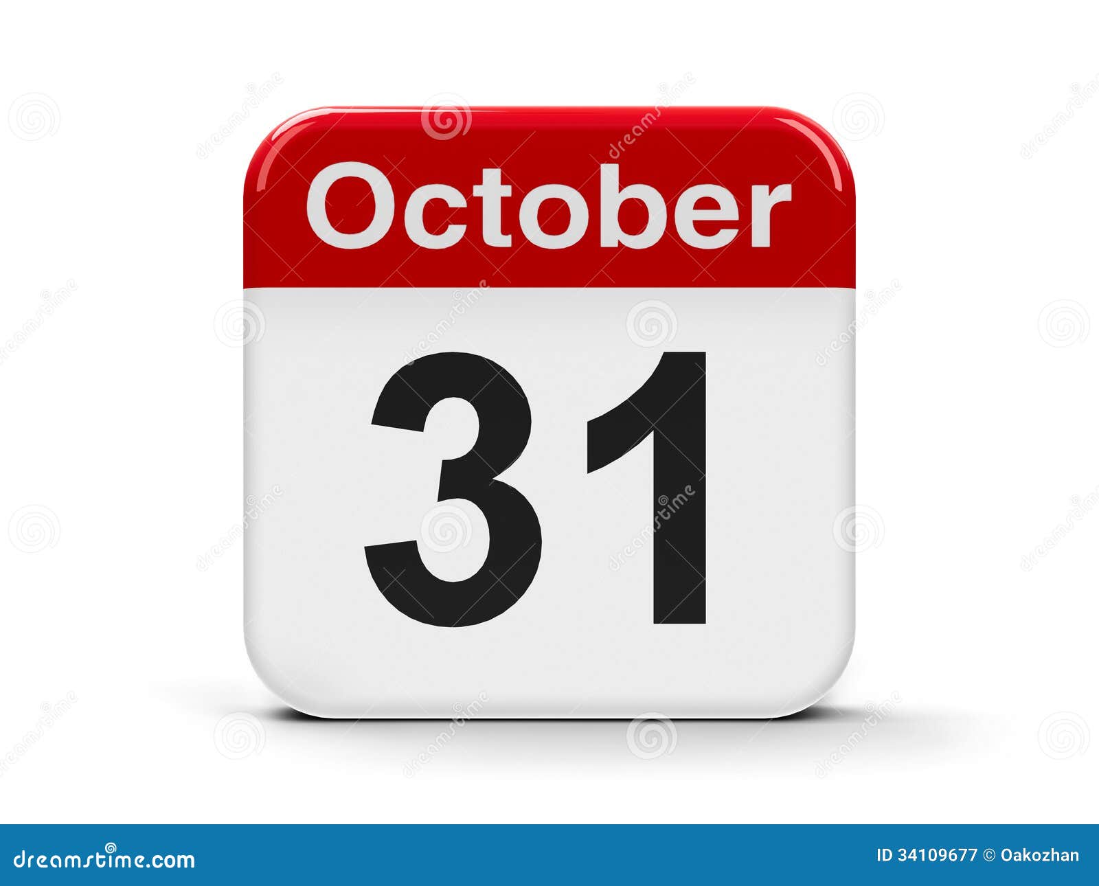31th October stock illustration. Illustration of number - 34109677
