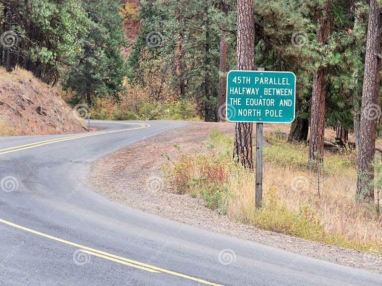 45th Parallel in Eastern Oregon Stock Image - Image of information ...