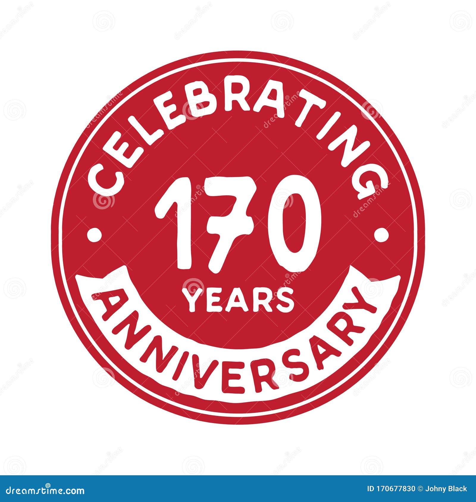 170 Years Celebrating Anniversary Design Template. 170th Anniversary ...