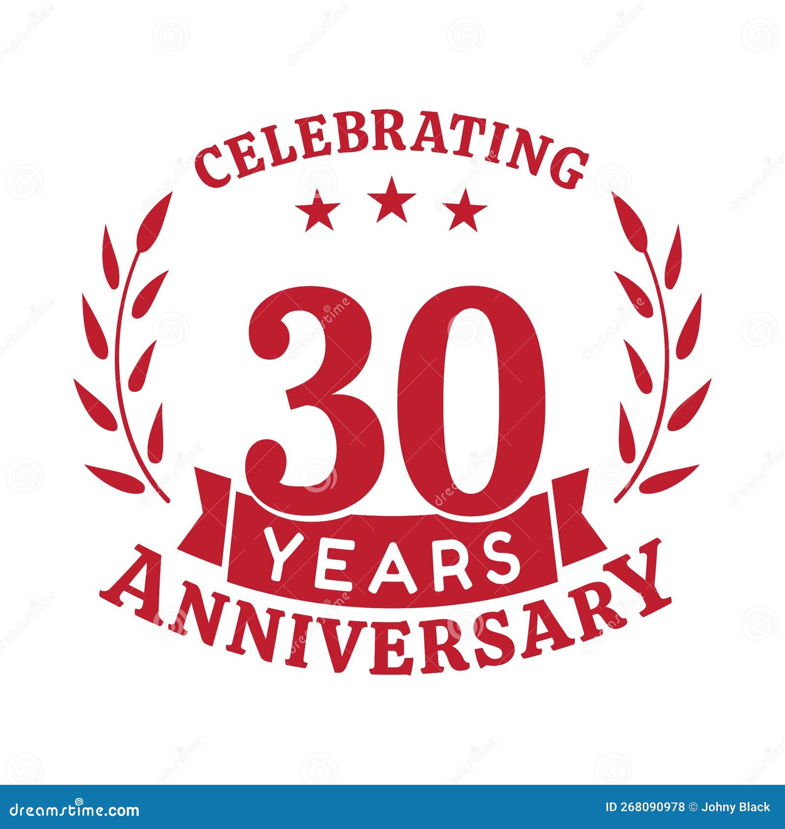 30 Years Anniversary Celebration Logotype. 30th Anniversary Logo ...