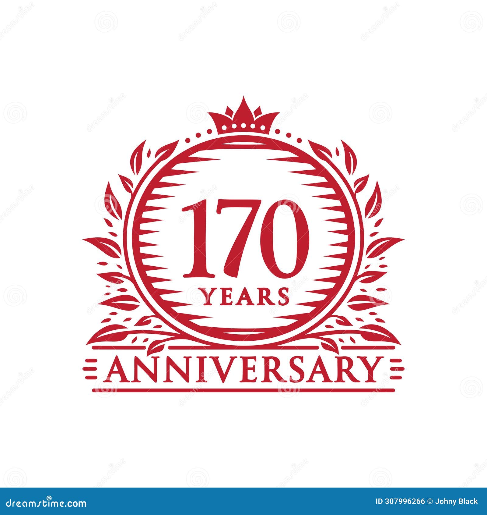 170 Years Celebrating Anniversary Design Template. 170th Anniversary ...