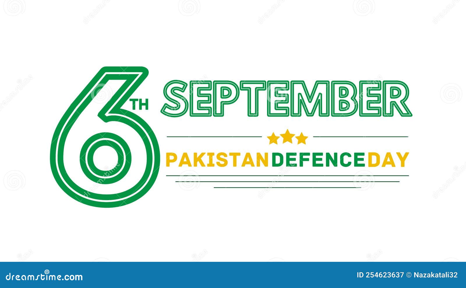 Defence Day 6th September 1965. Illustration of Pakistan Defence Day ...