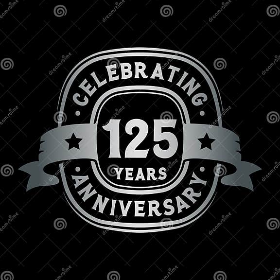 125th Anniversary Celebration Logo Design Template. 125th Anniversary ...