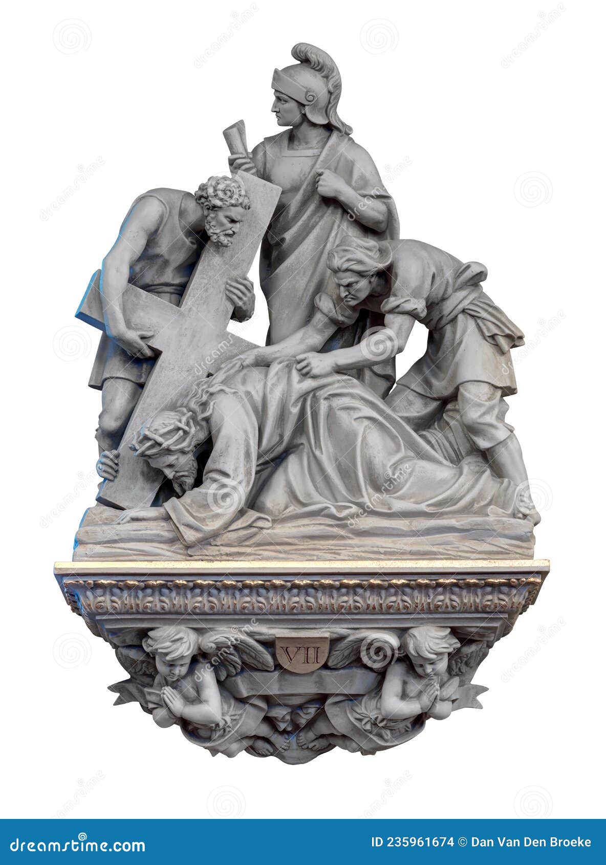 7th Station of the Cross - Jesus Falls the Second Time Stock Photo ...