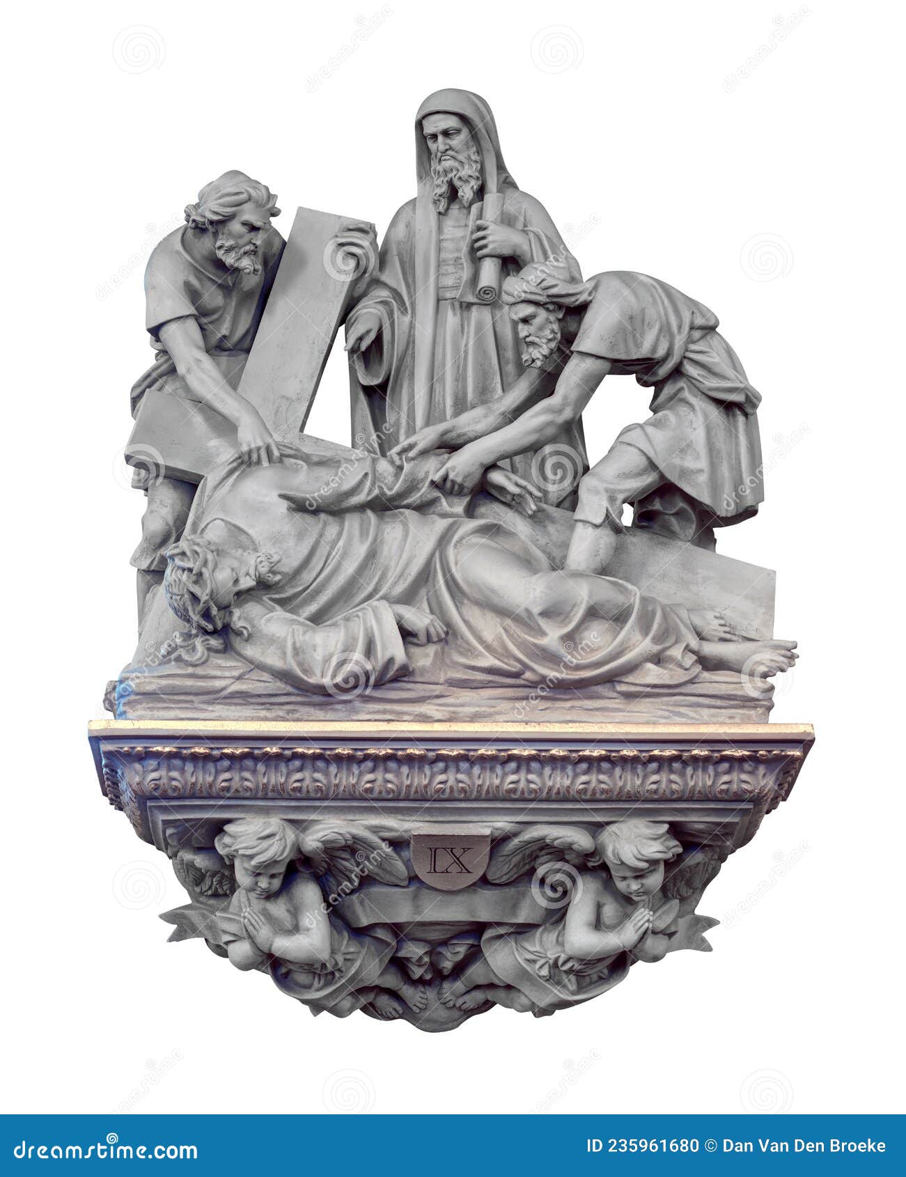 9th Station of the Cross - Jesus Falls the Third Time Stock Photo ...