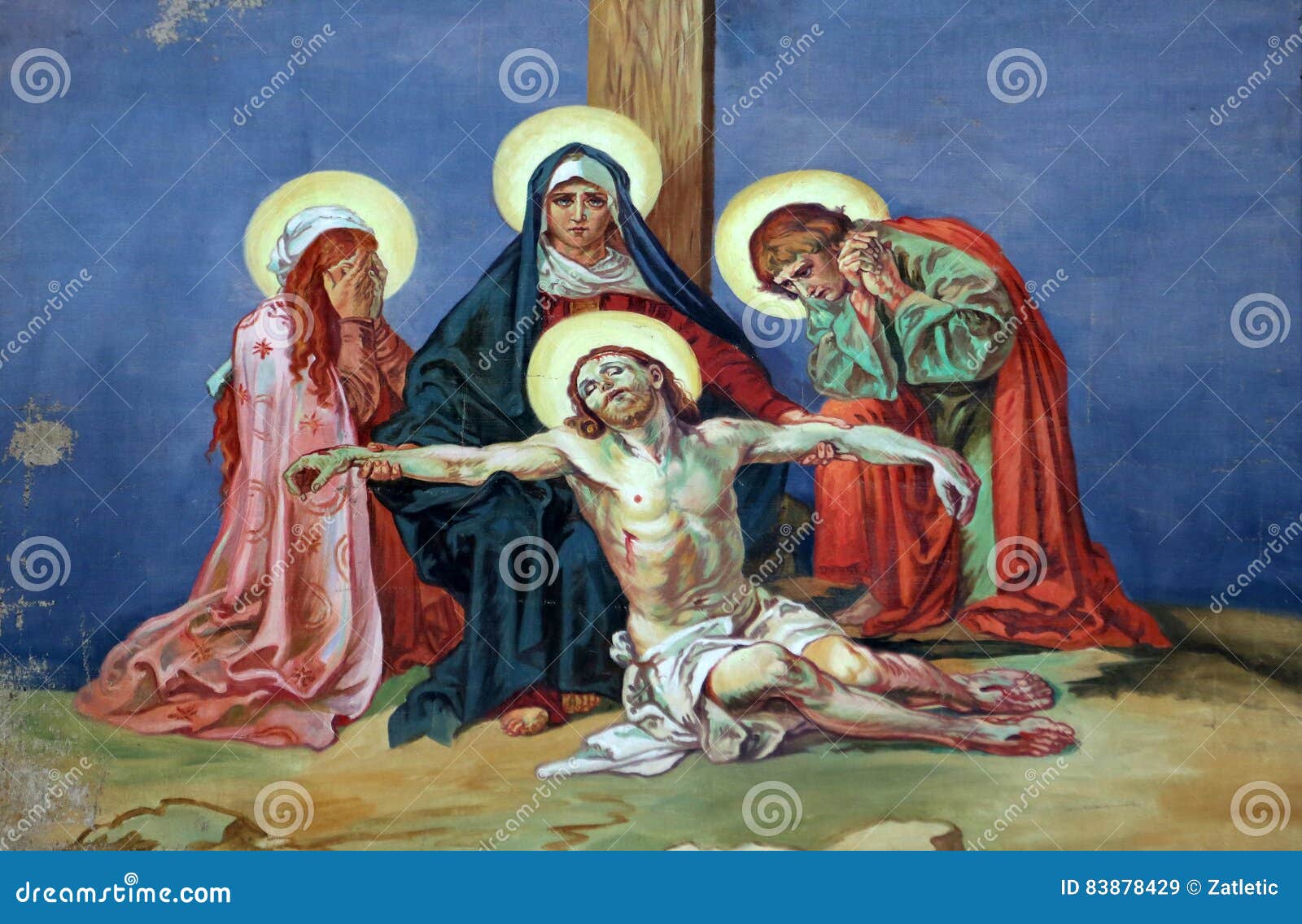 13th Stations Of The Cross, Jesus` Body Is Removed From The Cross ...