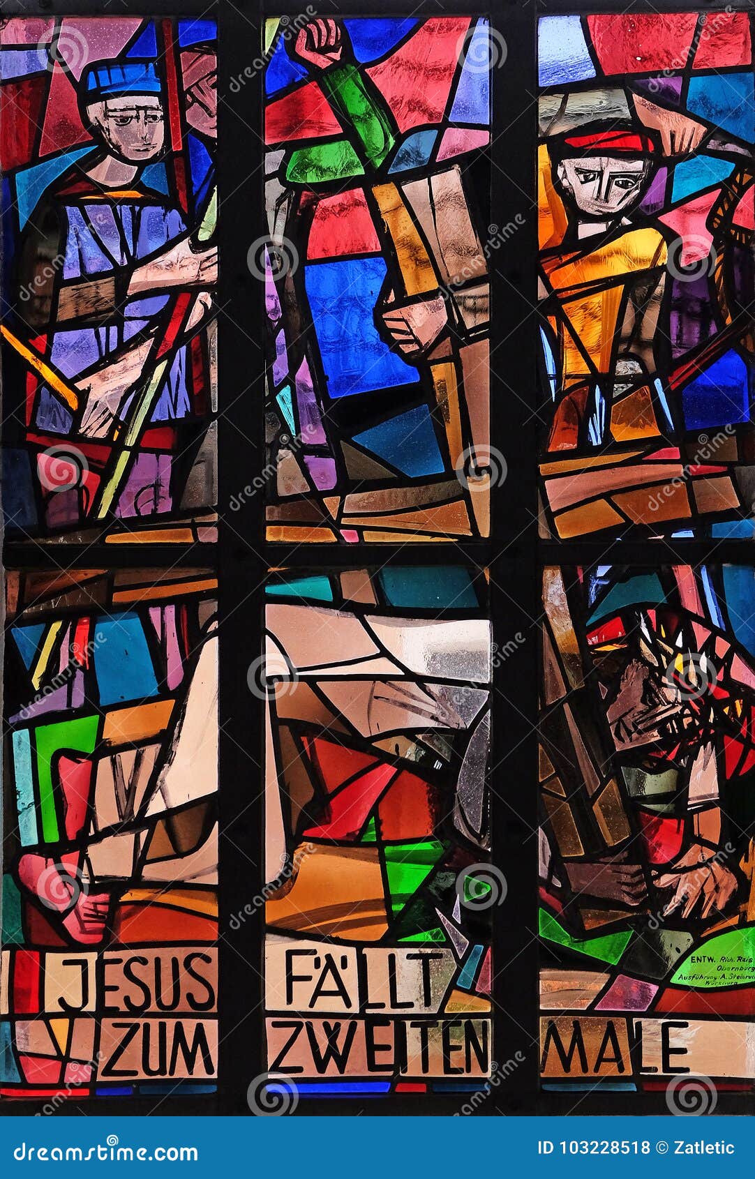 7th Stations of the Cross, Jesus Falls the Second Time Editorial Stock ...