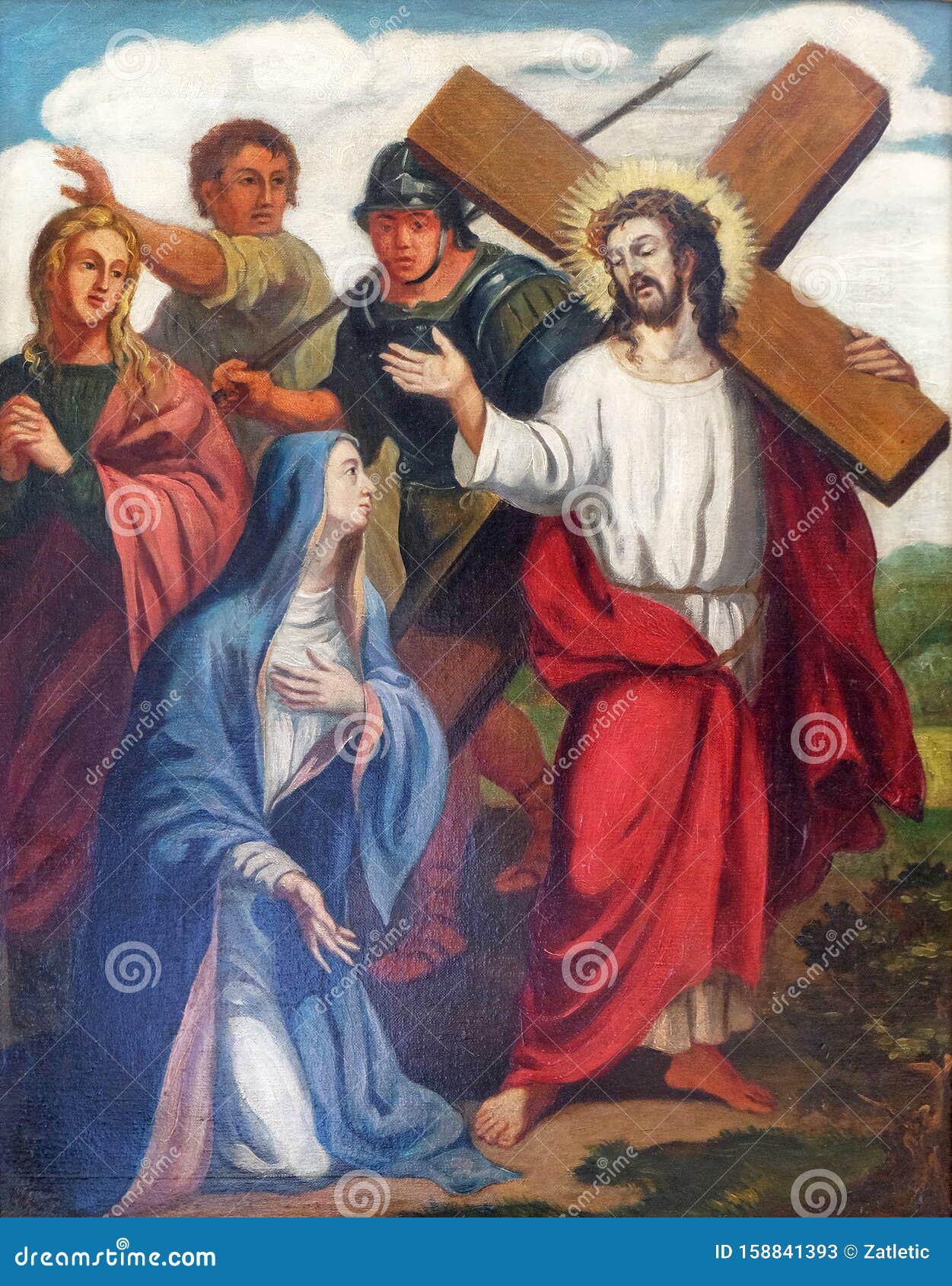 4th Stations of the Cross, Jesus Meets His Mother Stock Image - Image ... 4th Stations of the Cross, Jesus Meets His Mother Stock Image - Image ...