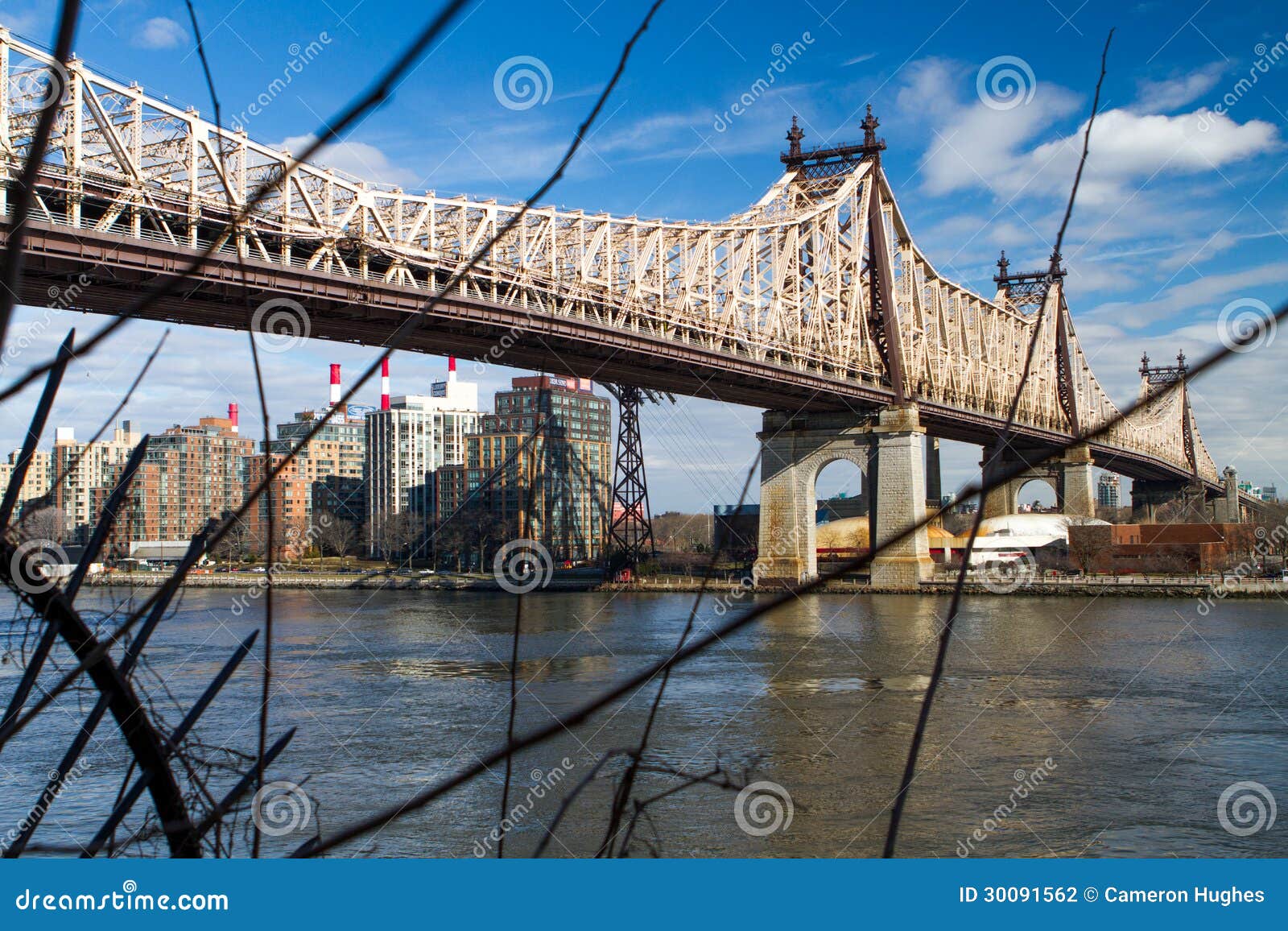 The Ed Koch Bridge Links Midtown Manhattan And Queens, NYC, Spanning ...