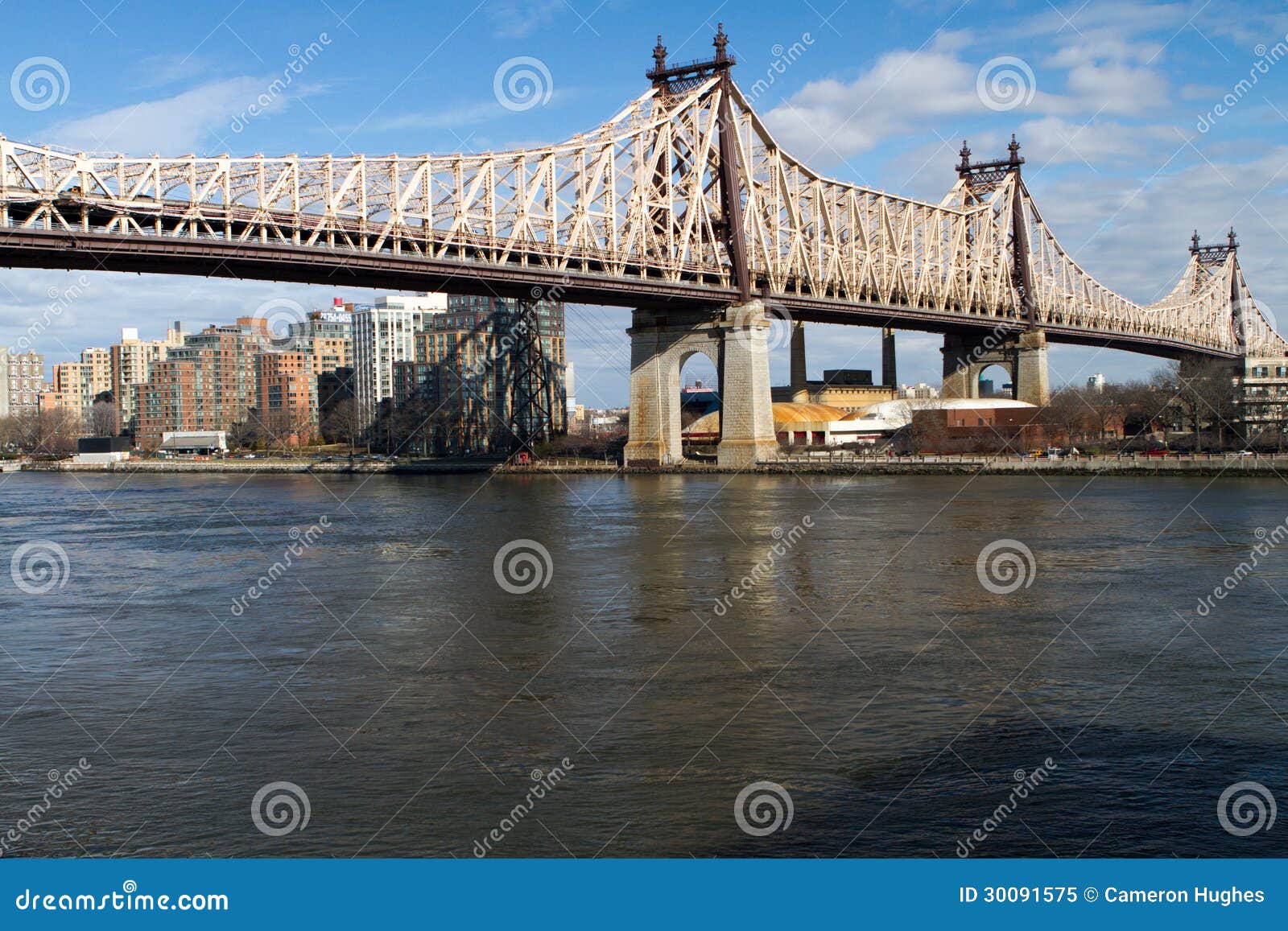 The Ed Koch Bridge Links Midtown Manhattan And Queens, NYC, Spanning ...