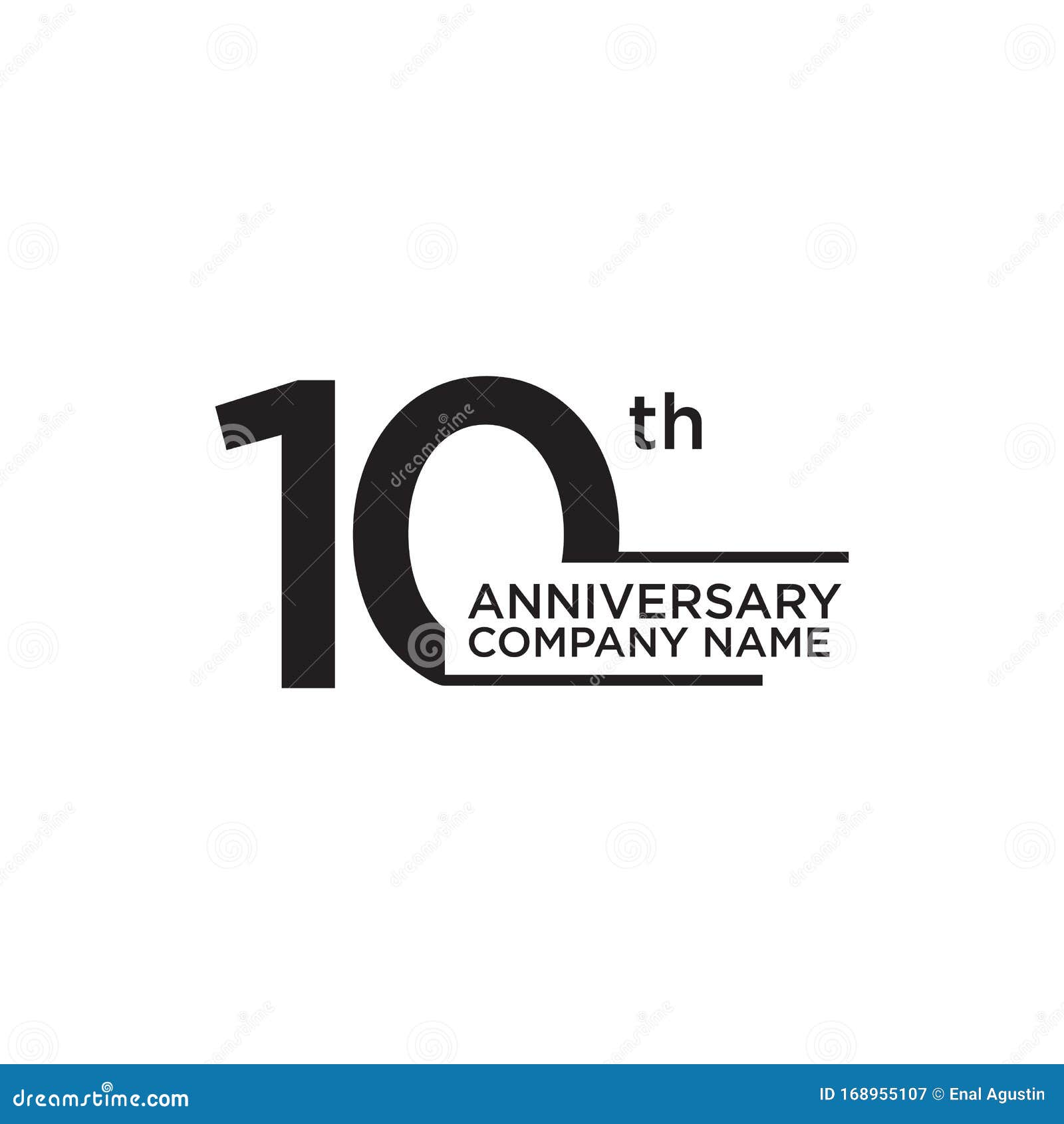 10th Year Anniversary Icon Logo Design Template Stock Illustration ...