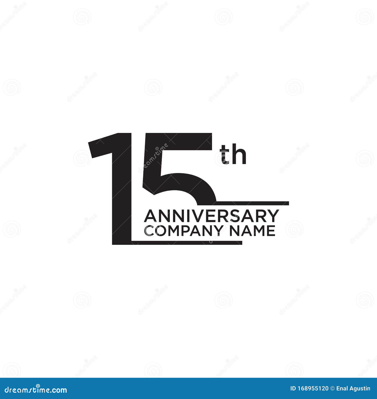 15th Year Anniversary Icon Logo Design Template Stock Illustration ...
