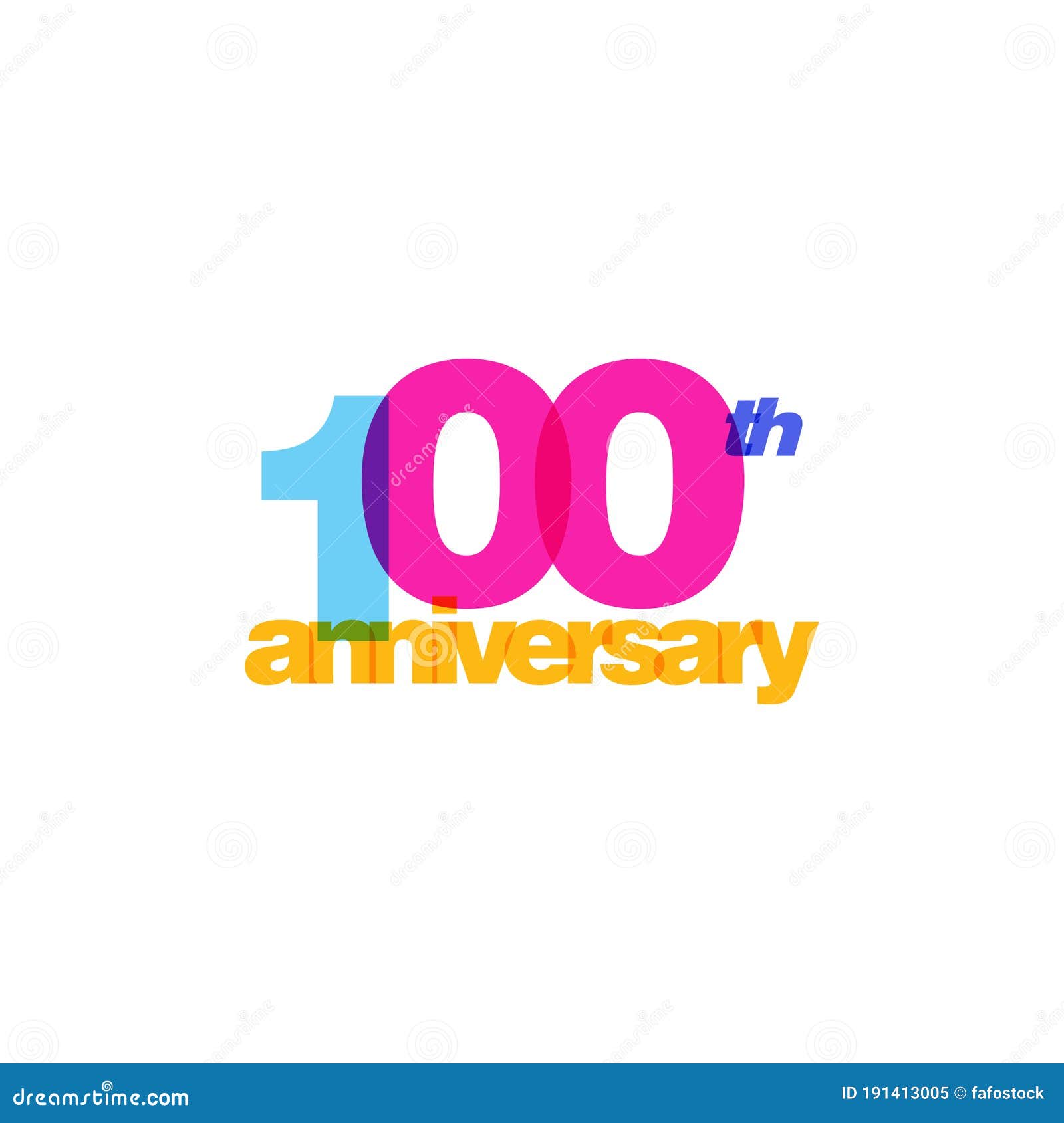 100th Years Anniversary Celebration Icon Vector Logo Design Template ...