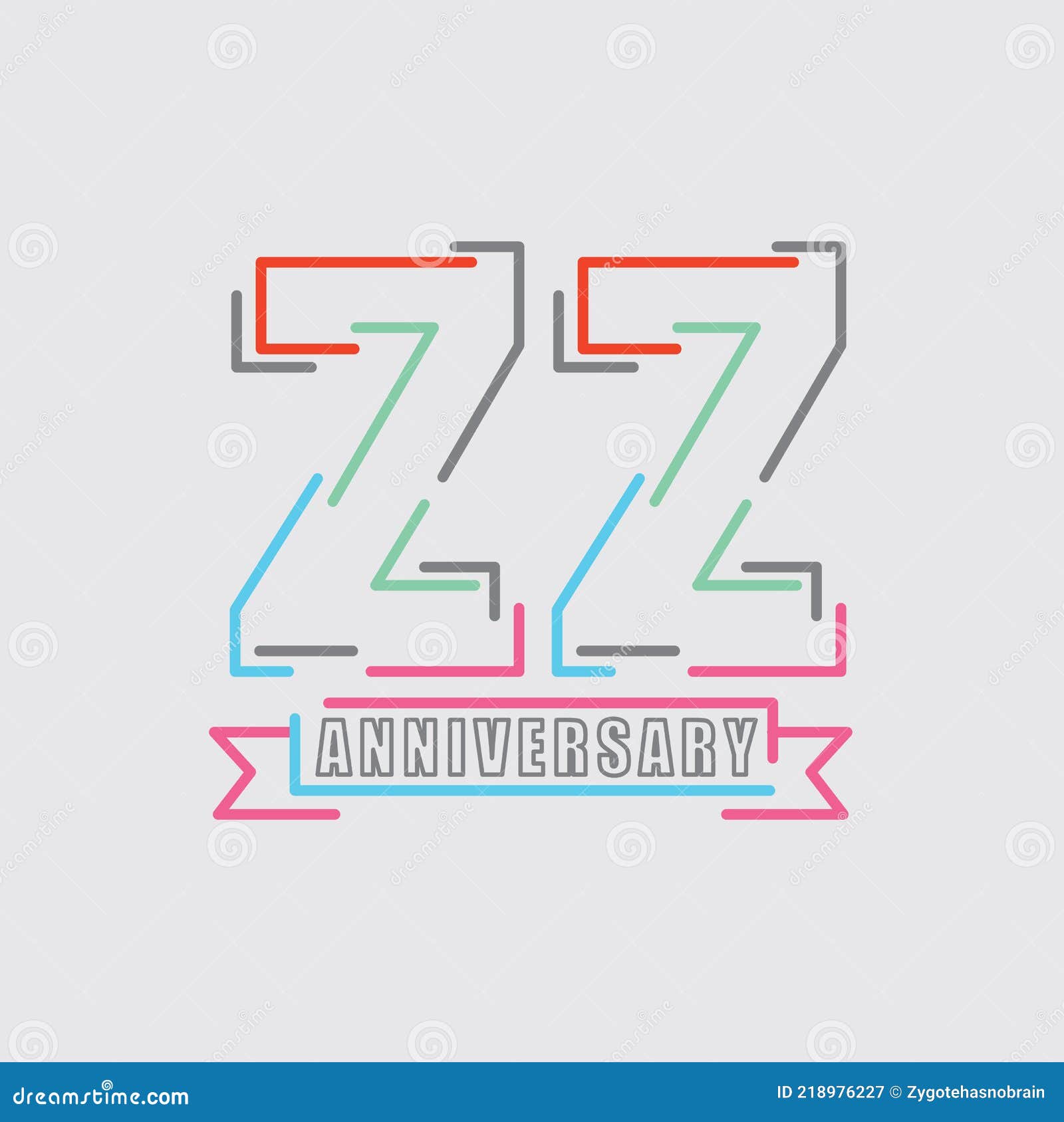 22th Years Anniversary Logo Birthday Celebration Abstract Design Vector ...