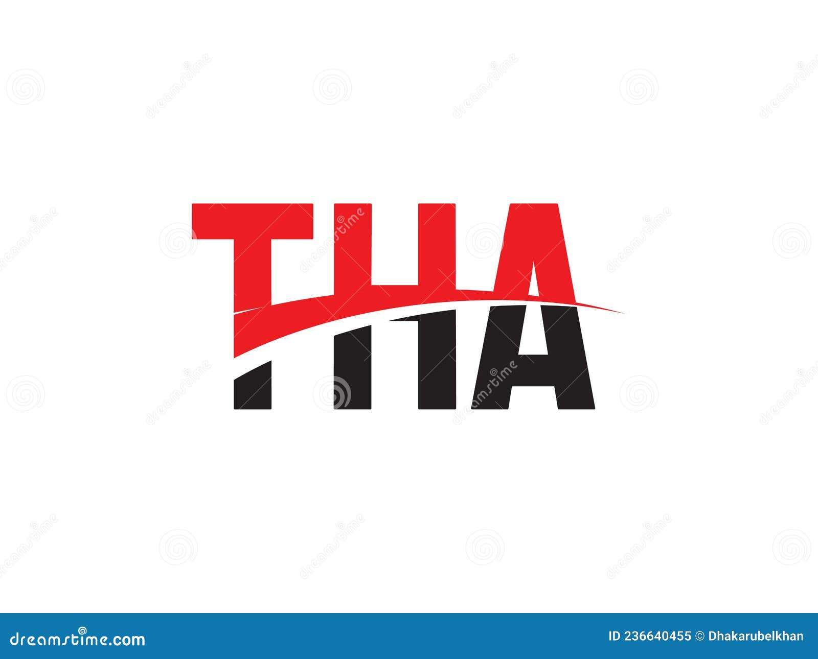 THA Letter Initial Logo Design Vector Illustration Stock Vector ...