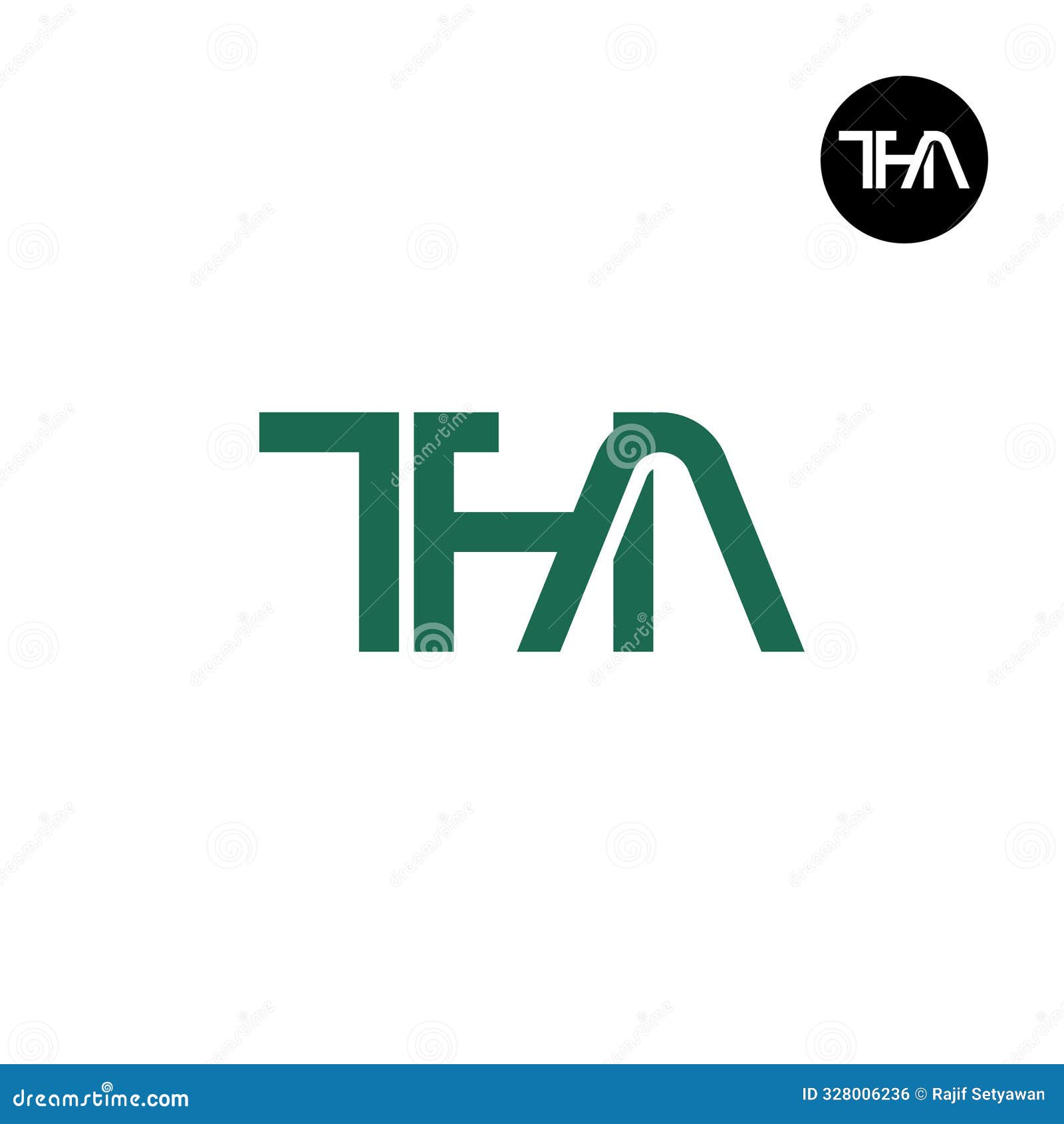 THA Logo Letter Monogram Design Stock Vector - Illustration of logotype ...