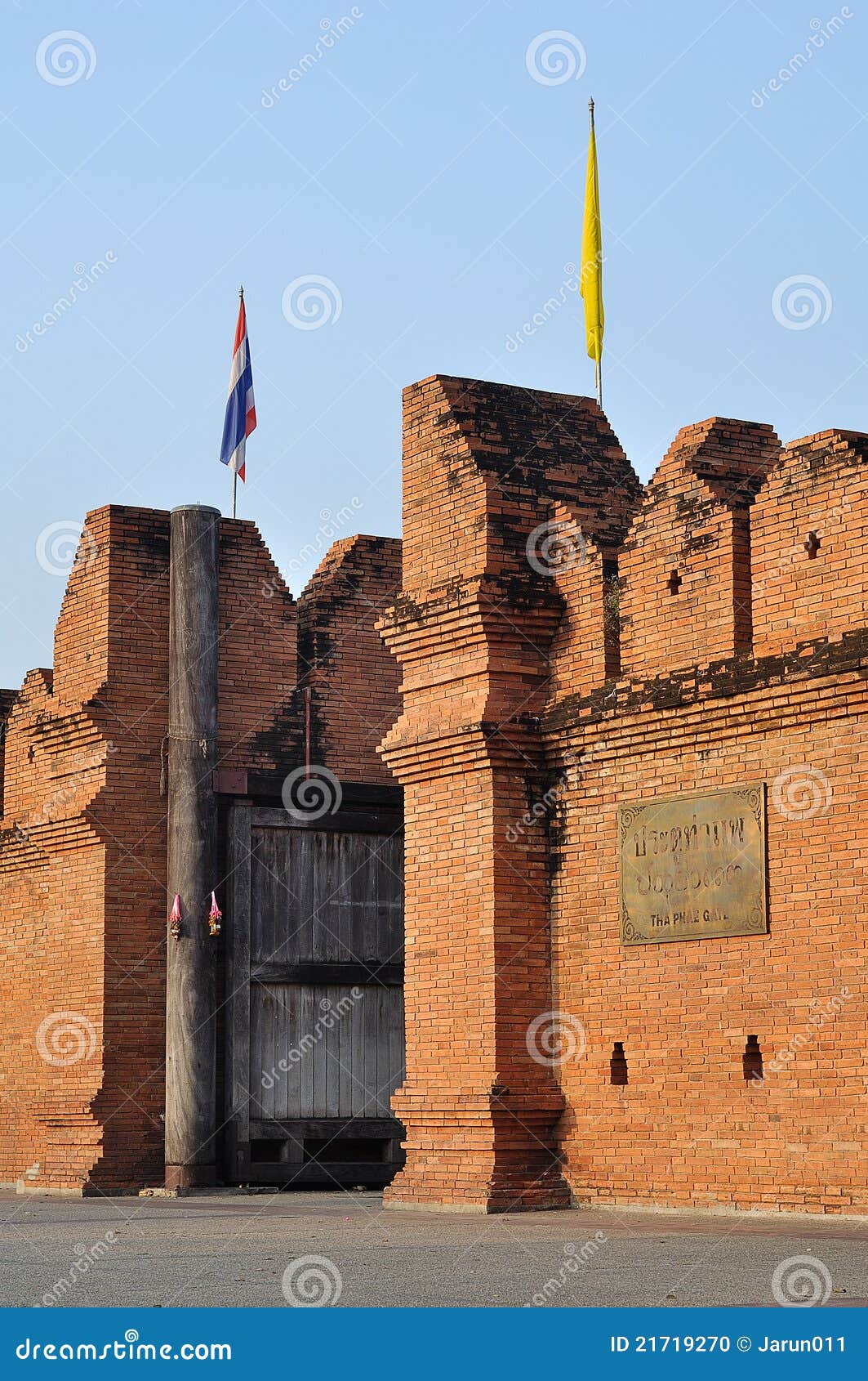 Tha phae gate stock photo. Image of monument, entrance - 21719270
