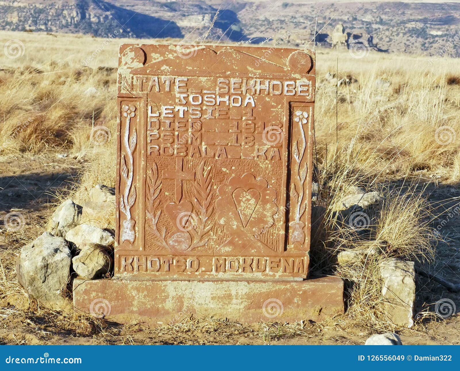 Thaba Bosiu, Lesotho editorial stock image. Image of sculpture - 126556049