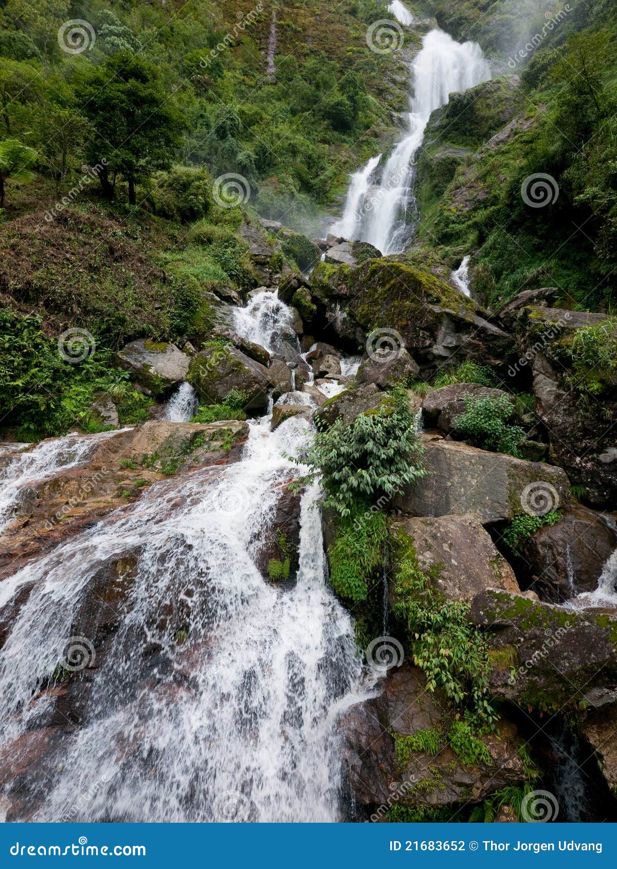 Thac Bac Waterfall in Sapa, Vietnam Stock Photo - Image of beautiful ...