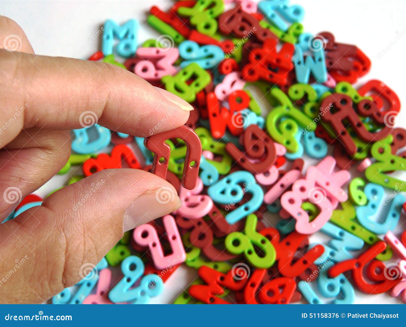 Thai Alphabet Toy. Royalty-Free Stock Image | CartoonDealer.com #51158014