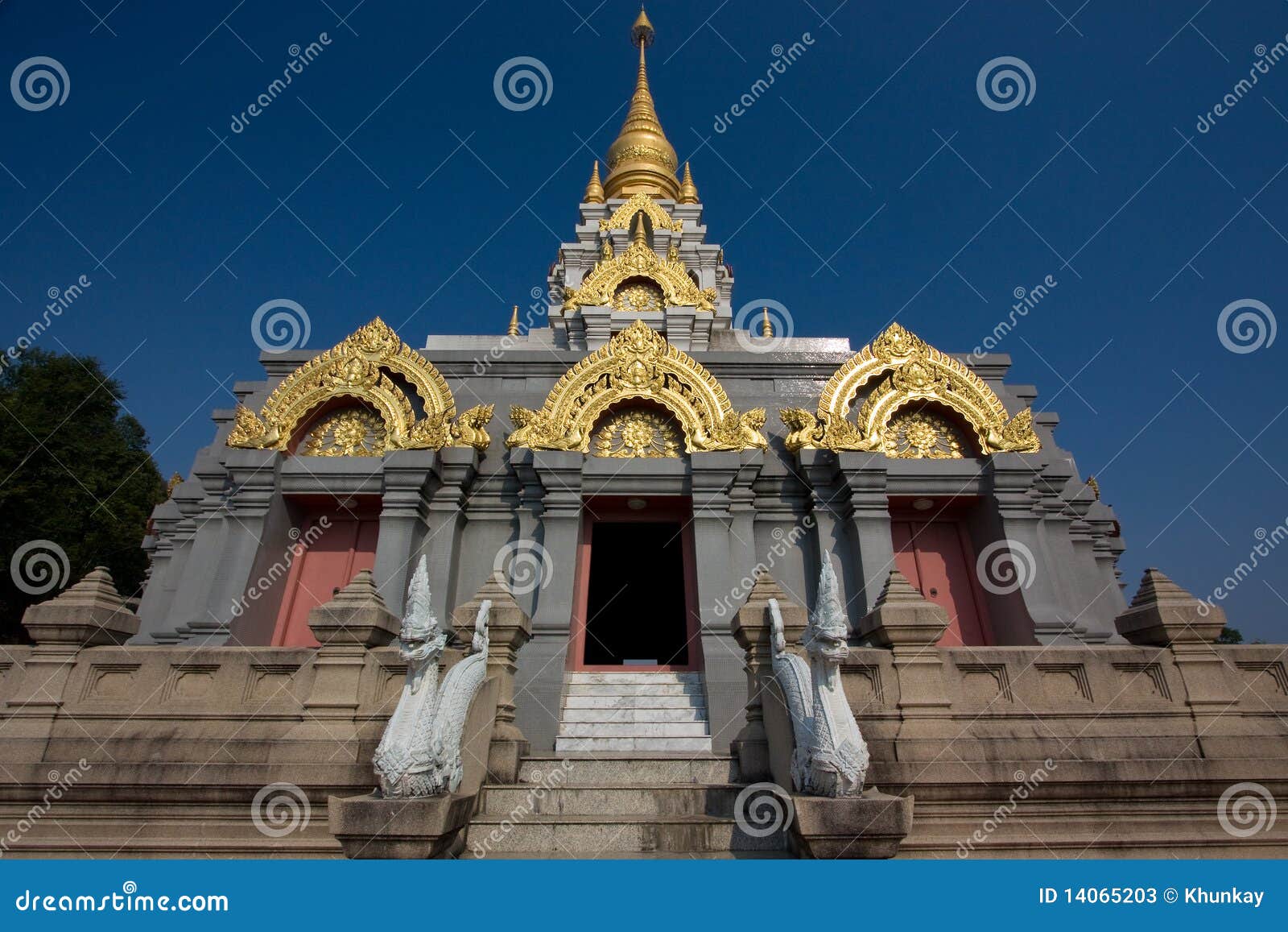 Thai ancient building stock image. Image of stairway - 14065203