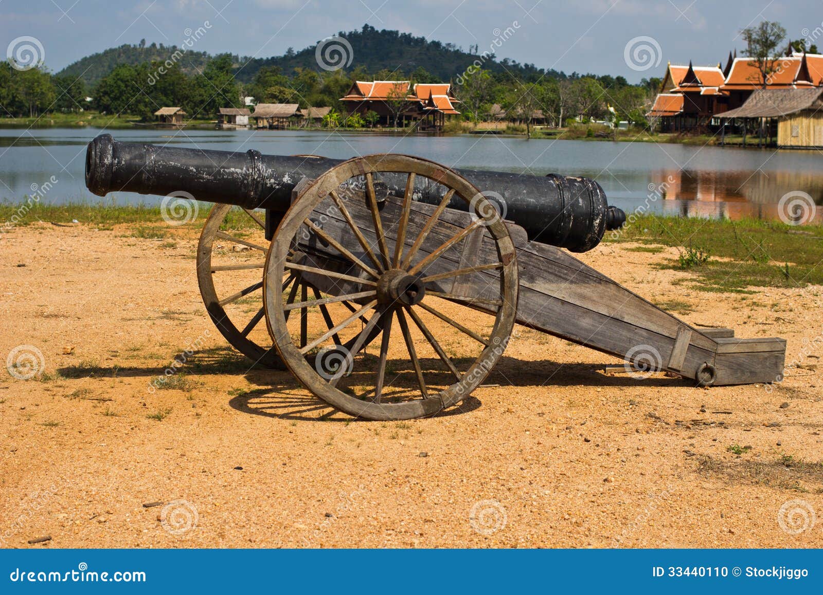Thai ancient cannon stock photo. Image of military, cast - 33440110