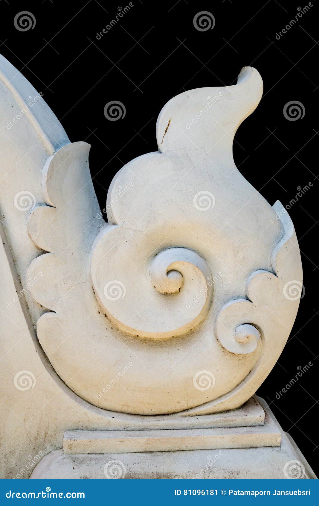 Thai Ancient White Stucco Railing Stock Image - Image of antique ...