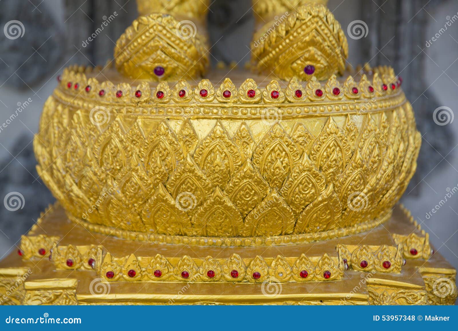 Thai art Buddha base stock photo. Image of beautiful - 53957348