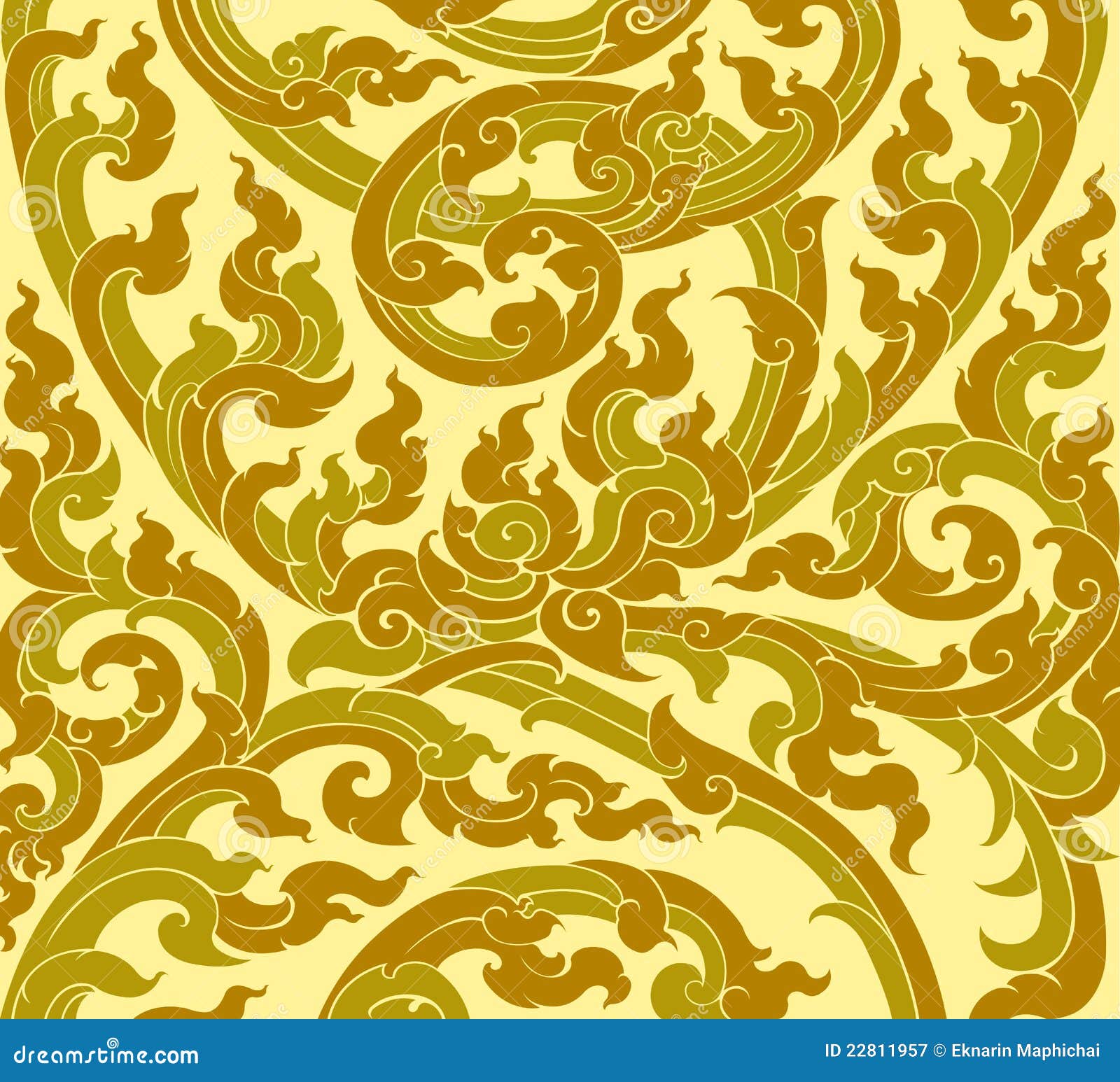 Thai art colorful pattern stock illustration. Illustration of closeup ...