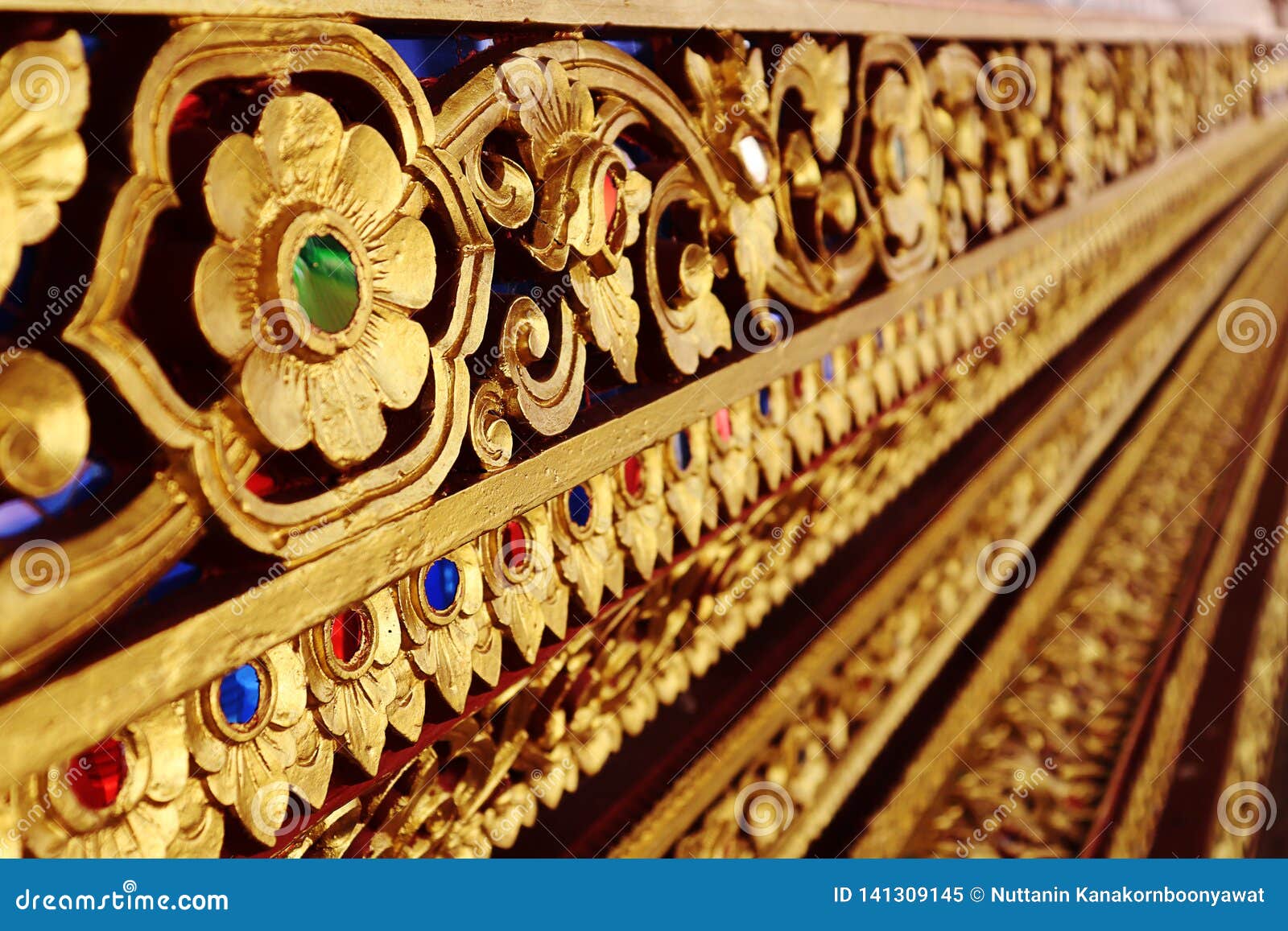 Thai Art Decorative Pattern Stock Image - Image of decoration, design ...