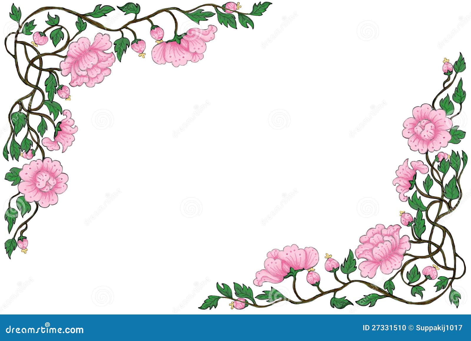 Thai Art Frame Stock Photo - Image: 27331510