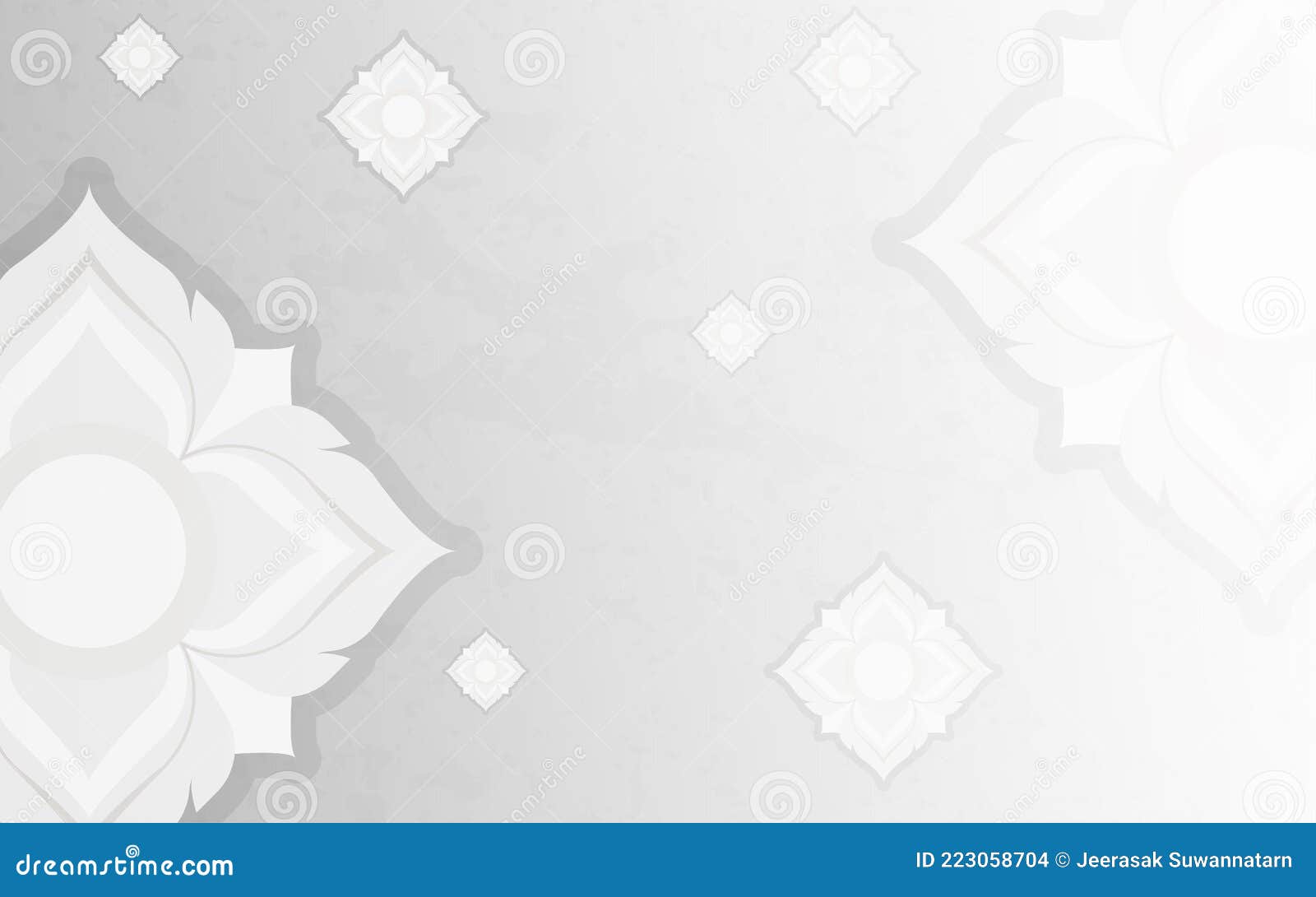 Thai Art Style, Backdrop Decorated with Thai Patterns Stock Vector ...