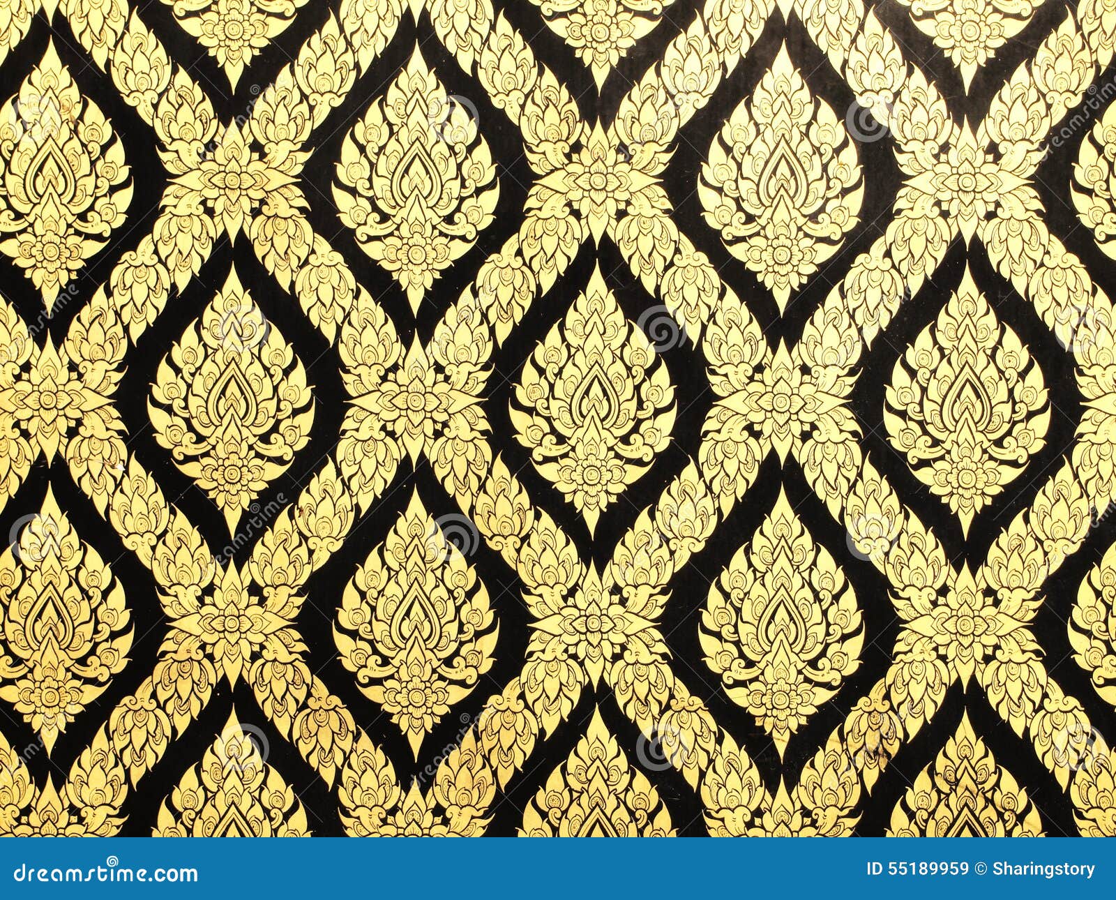 Thai art wall pattern stock image. Image of metal, beautiful - 55189959